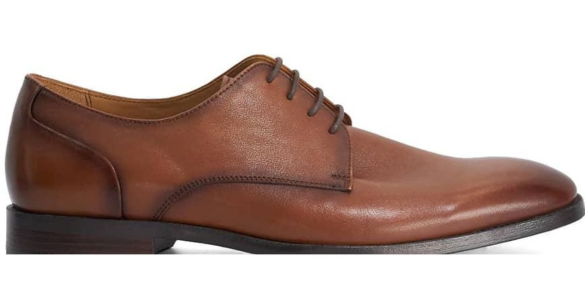 Dune Wide Fit Sole Wf Derby Shoes in Brown for Men | Lyst UK