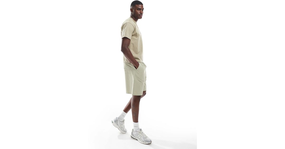 ASOS Long Length Ripstop Shorts in White for Men | Lyst