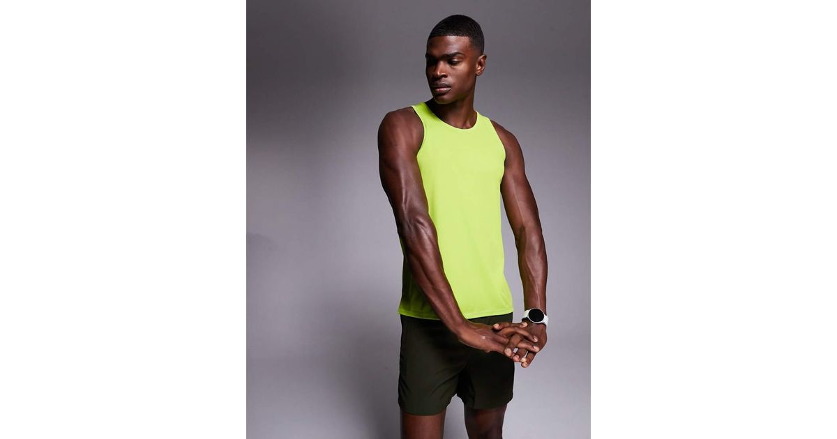 4505 Quick Dry Mesh Relaxed Fit Running Vest in Green for Men | Lyst UK