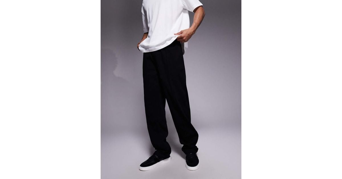 ASOS Heavyweight Tapered Sweatpants With Fixed Hem And Pin Tucks in ...