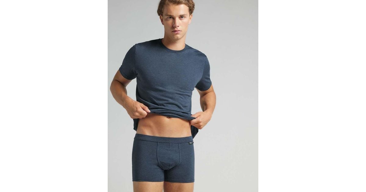 Intimissimi "The Indestructible" Boxers in Blue for Men | Lyst UK
