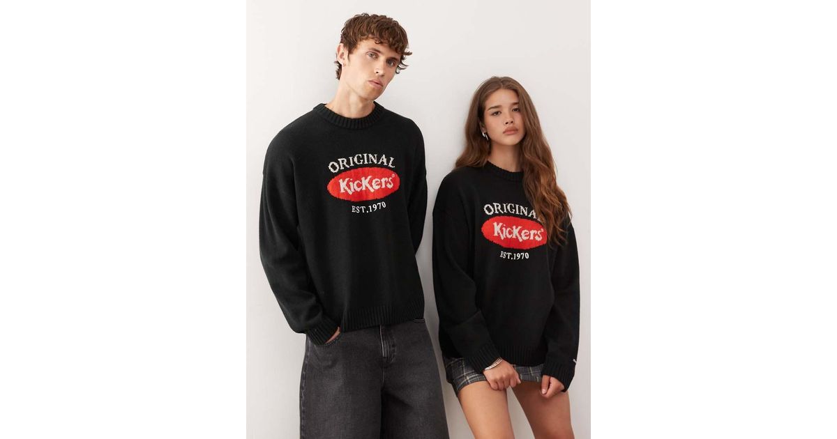 Kickers Original Graphic Jumper in Black | Lyst UK