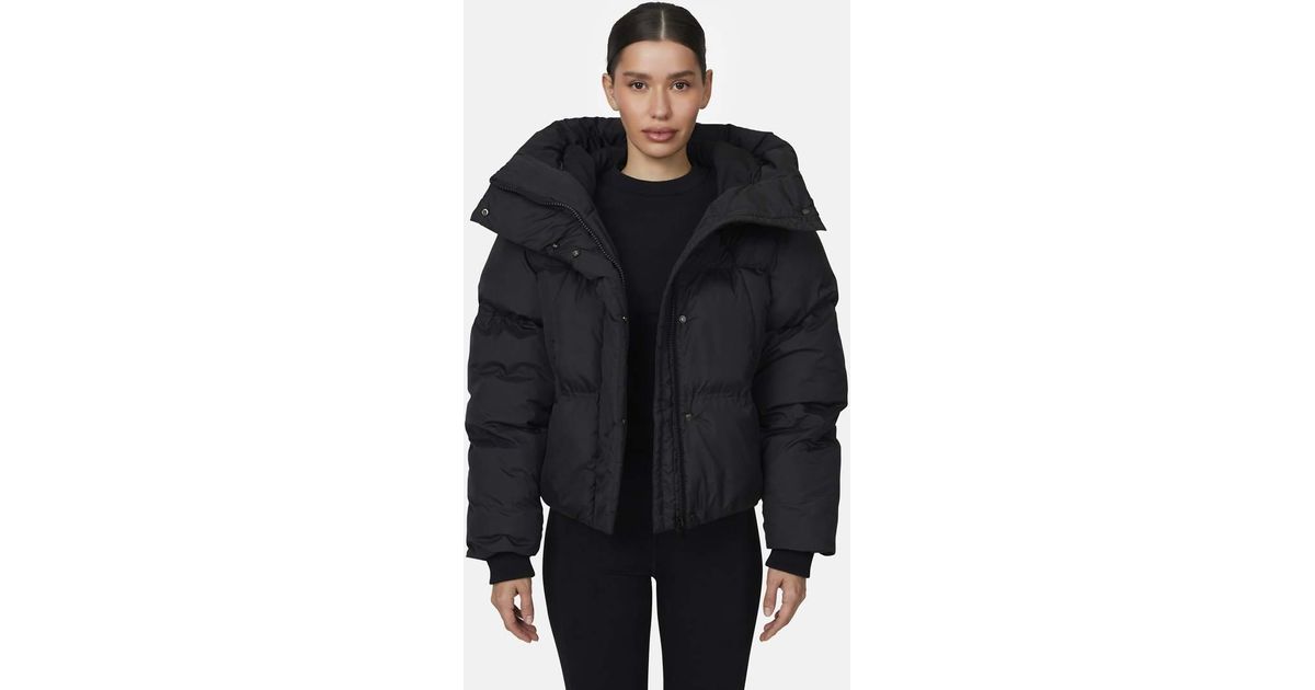 Good For Nothing Panelled Puffer Jacket in Black | Lyst UK