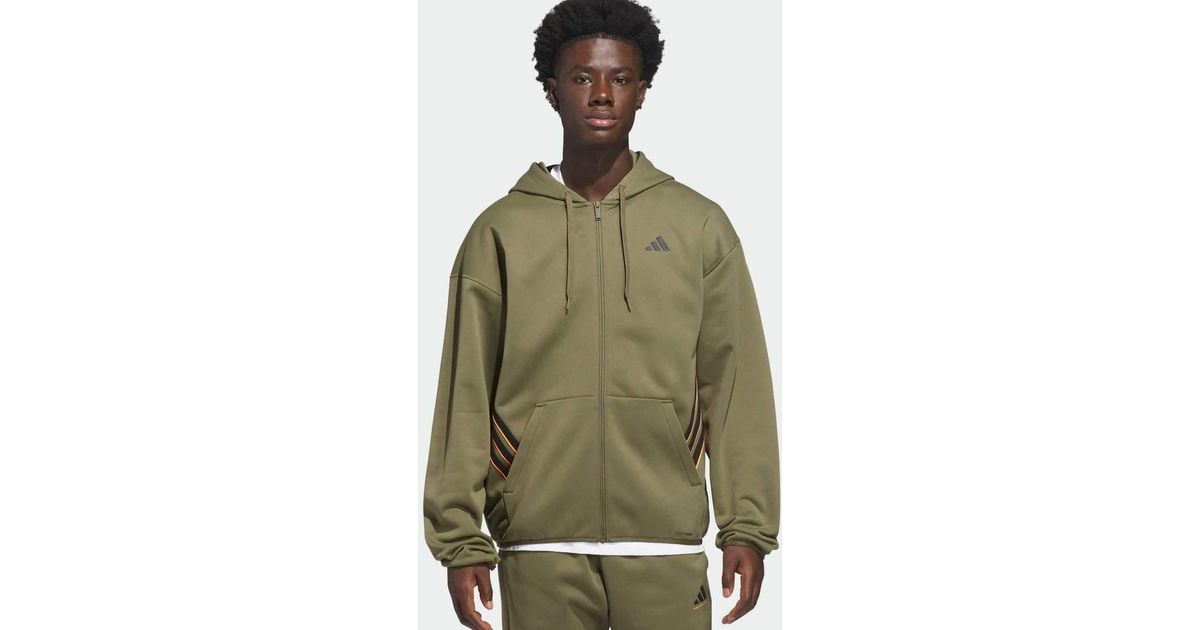 adidas Originals Adidas Crazy Warm Fullzip Hoodie in Green for Men ...