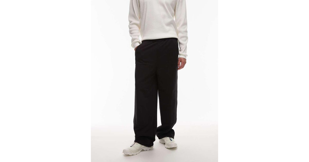 Carhartt Double Knee baggy Trackies in Black for Men | Lyst UK