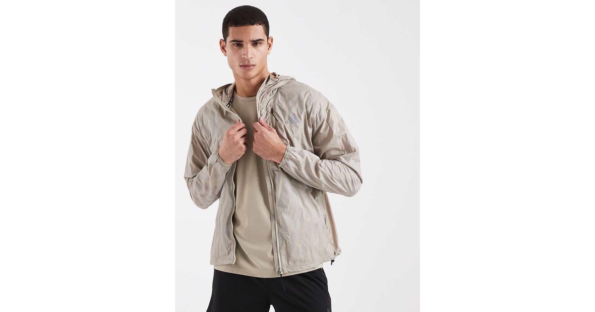 adidas Originals Adi365 Running Reflective Jacket in Grey for Men | Lyst UK