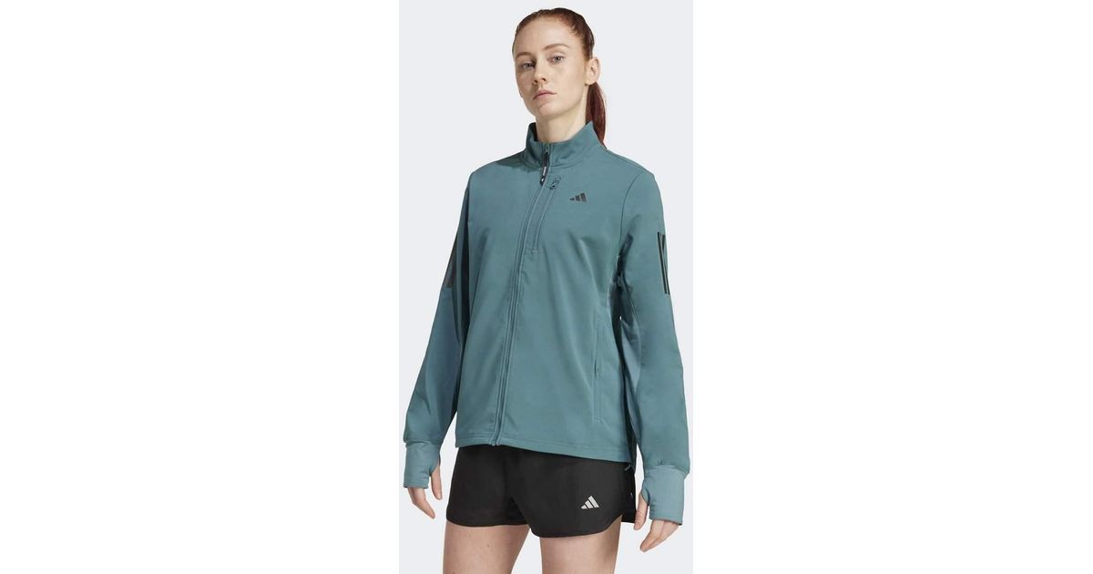adidas Originals Own The Run Winterized Jacket in Blue | Lyst UK