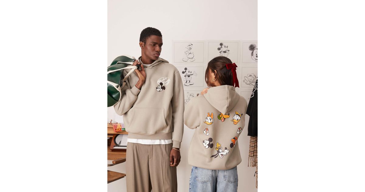 ASOS Disney Unisex Oversized Hoodie With Mickey And Friends Graphics in ...