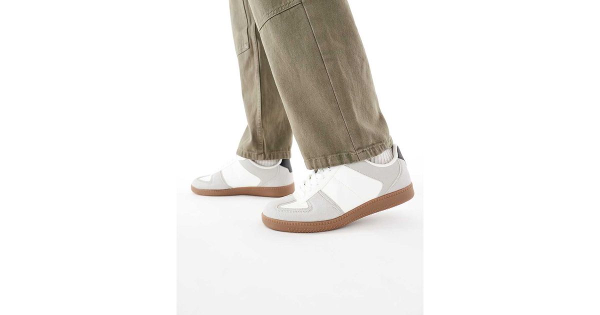 ASOS Retro Trainers in White for Men | Lyst UK
