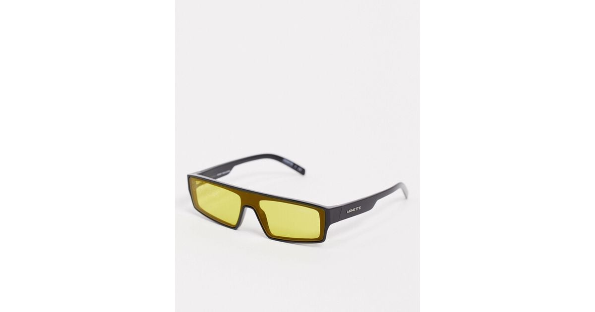 Arnette X Post Malone Black Sunglasses With Yellow Lens for Men | Lyst