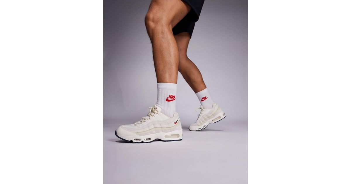 Nike Air Max 95 Og Premium Sneakers in White for Men | Lyst