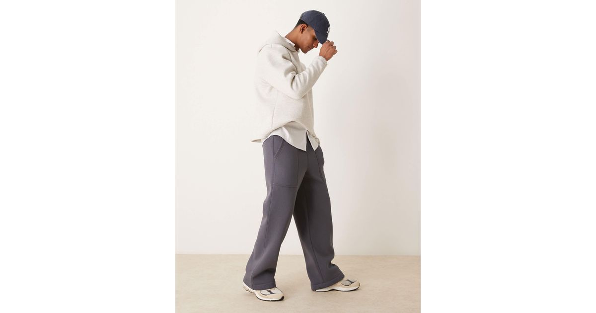 ASOS baggy Trackies in White for Men | Lyst