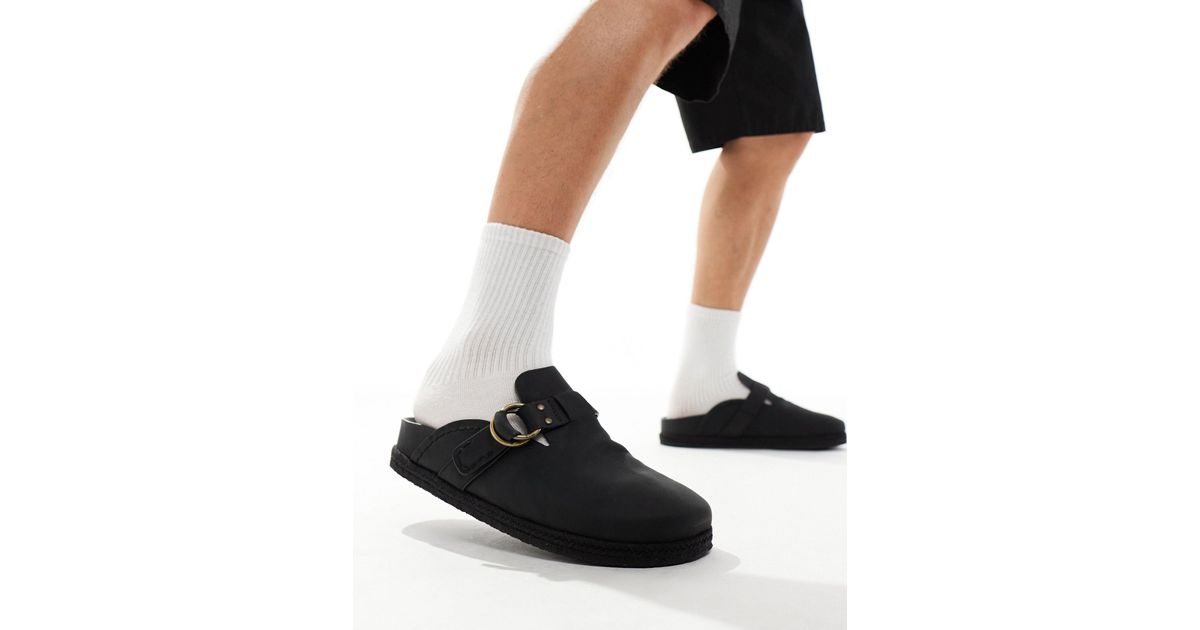 Polo Ralph Lauren Clog With Buckle in Black for Men | Lyst UK