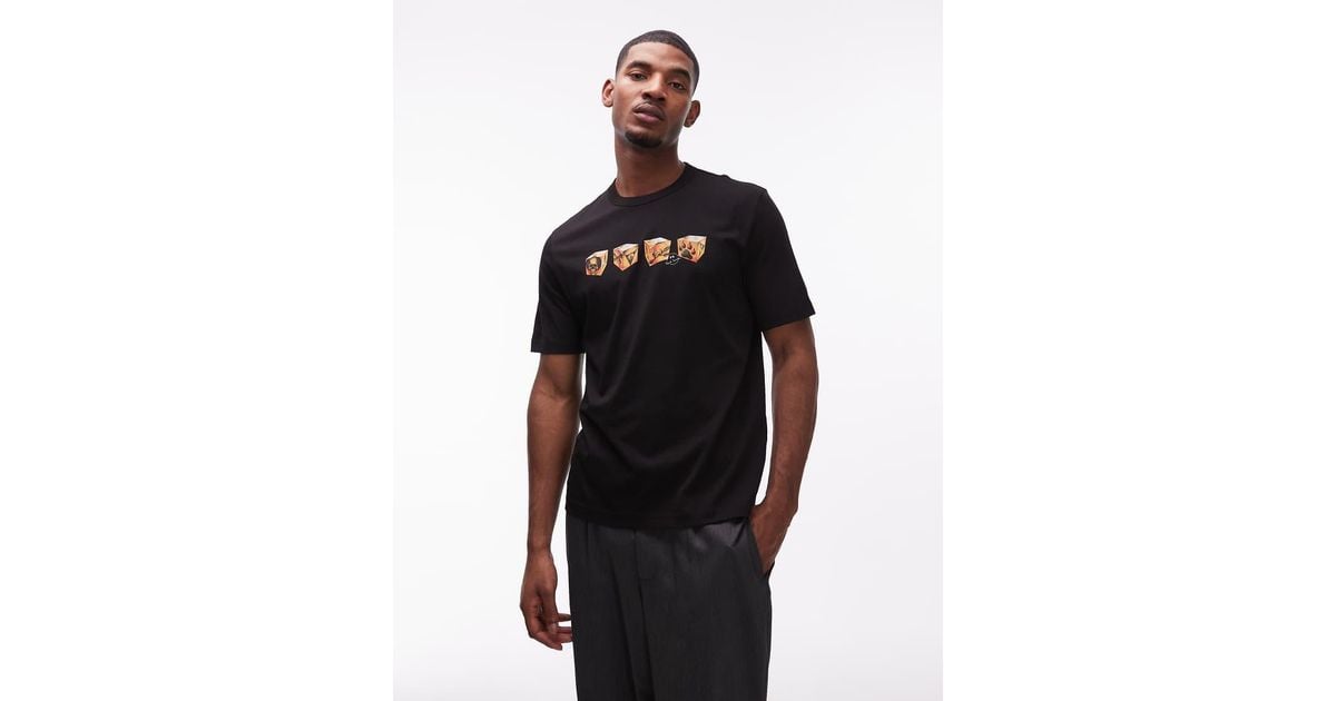 Paul Smith Ice Cube Skull Graphic T-shirt in Black for Men | Lyst UK