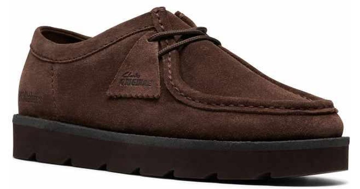 Clarks Meare Walla Dark Suede in Brown | Lyst UK