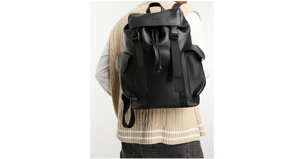 Fenton Double Clip Backpack in Black for Men | Lyst