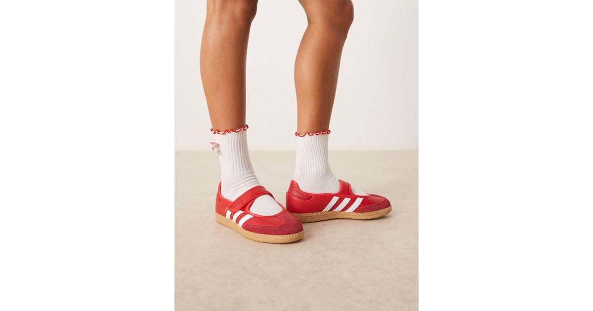 adidas Originals Samba Mary Janes in Pink | Lyst UK
