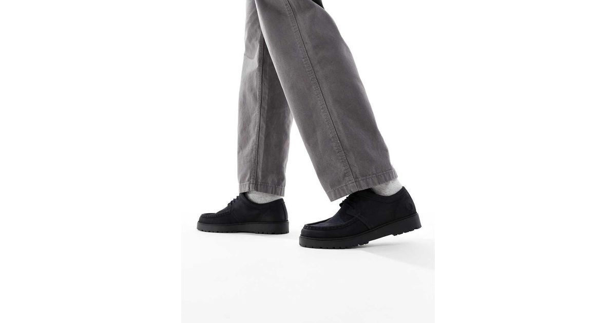 Fred Perry Kenney Low Top Waxed Suede Boots in Grey for Men | Lyst UK