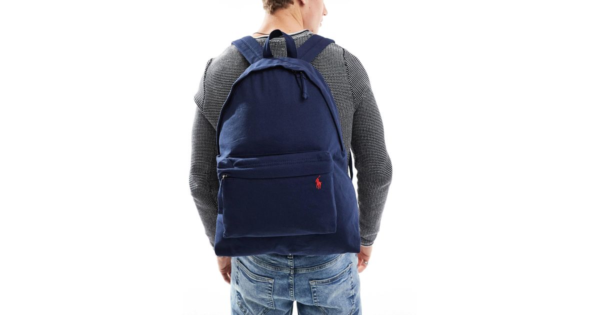 Polo Ralph Lauren Backpack With Icon Logo in Blue for Men | Lyst Australia