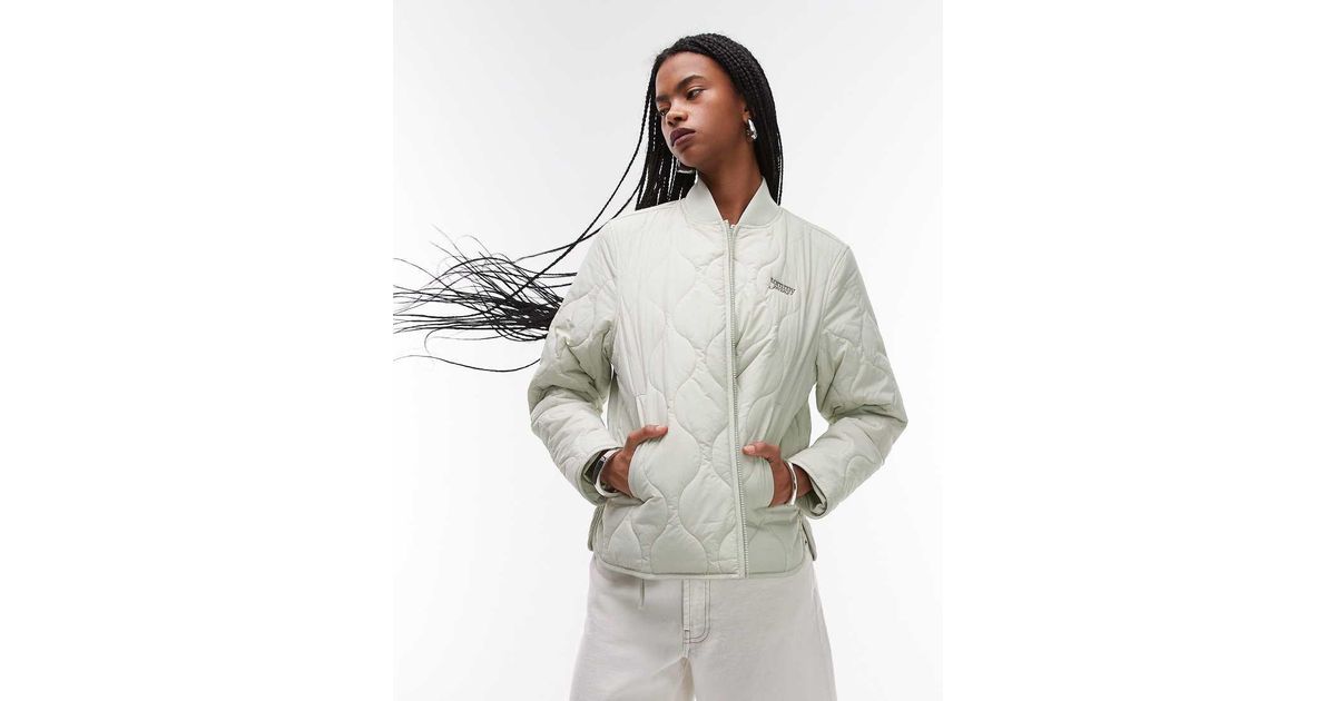Tommy Hilfiger Onion Quilt Jacket in Grey | Lyst UK