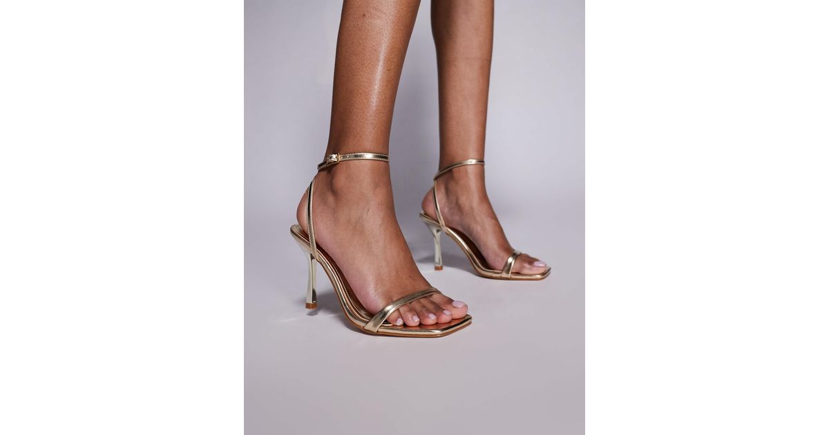 SIMMI Simmi London Marnie Barely There Sandals in Brown | Lyst