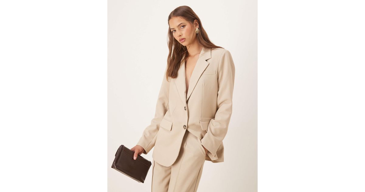 Y.A.S Oversized Blazer With Tortoise Shell Button Detail Co-ord in ...