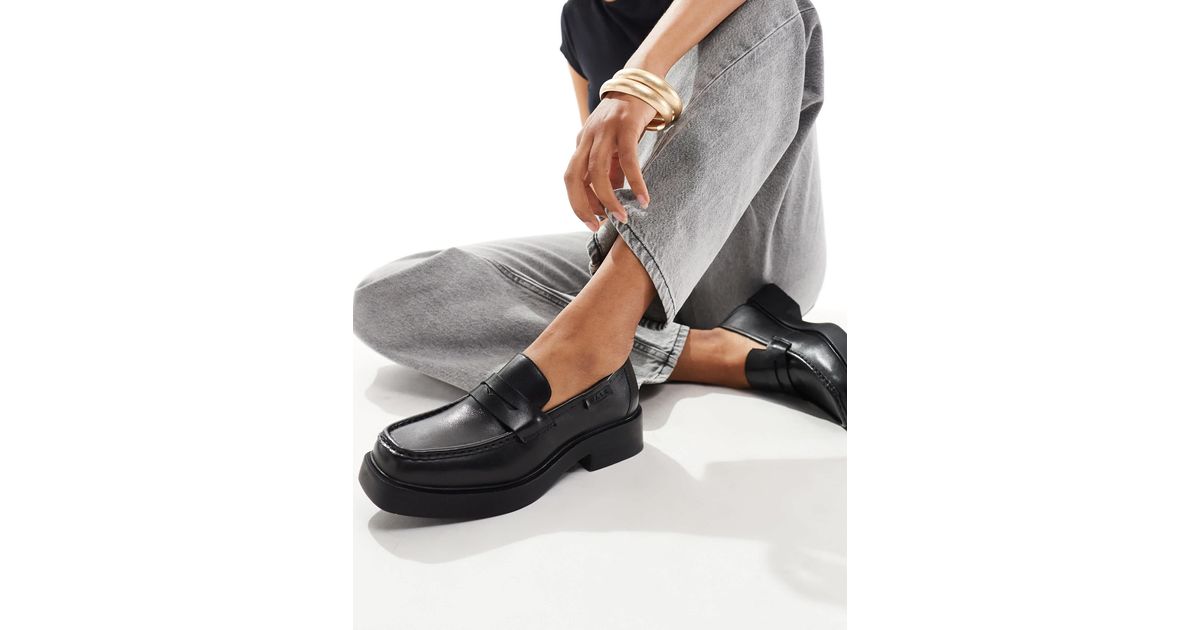 Walk London Taylor Saddle Loafers in Gray | Lyst