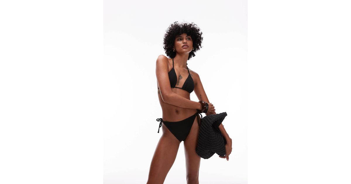 & Other Stories Mix And Match Side Tie Bikini Bottom in Brown | Lyst