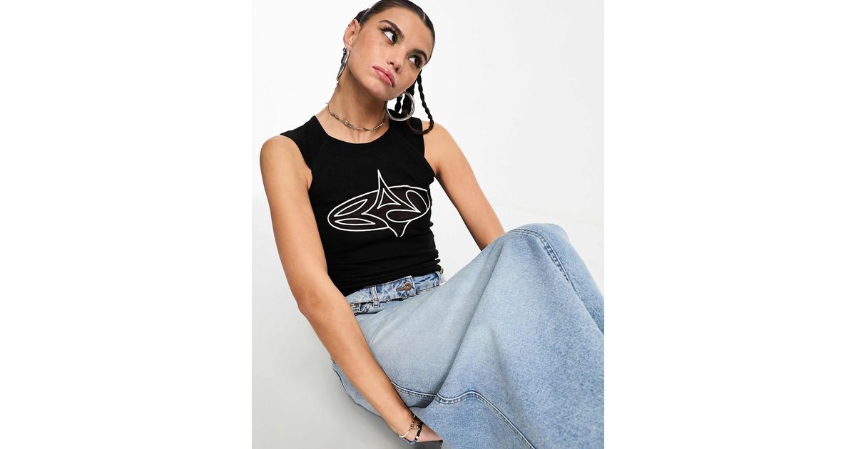 Basic Pleasure Mode Avalon Tank in Black | Lyst