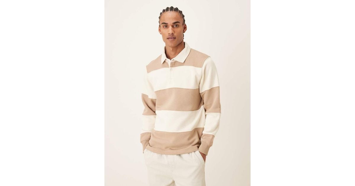 Mango Cotton Mix Rugby Sweatshirt in Natural for Men | Lyst UK