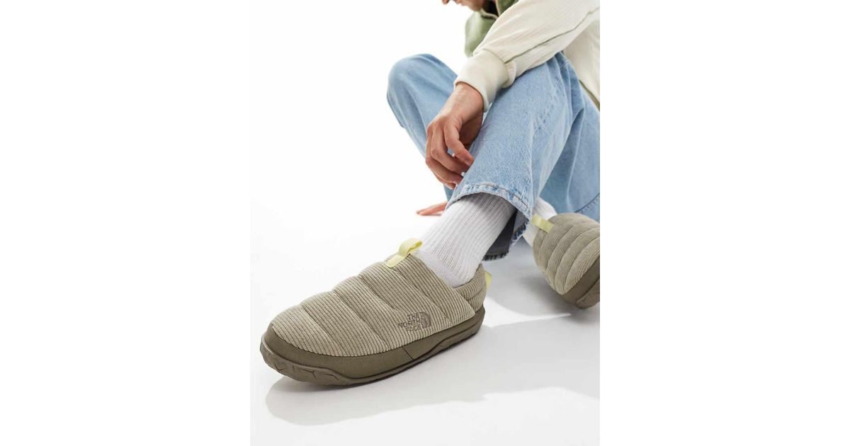 The North Face Nuptse Corduroy Shoes in Grey for Men | Lyst UK