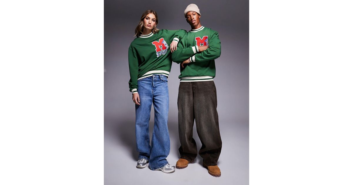 ASOS Disney Oversized Sweatshirt With Tipping Details And Mickey Mouse ...