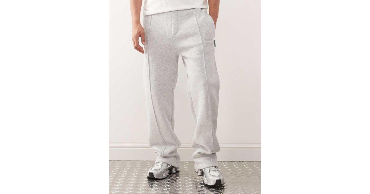 Prohibited 360 Gsm Oversized Logo Loose joggers in Grey for Men | Lyst UK