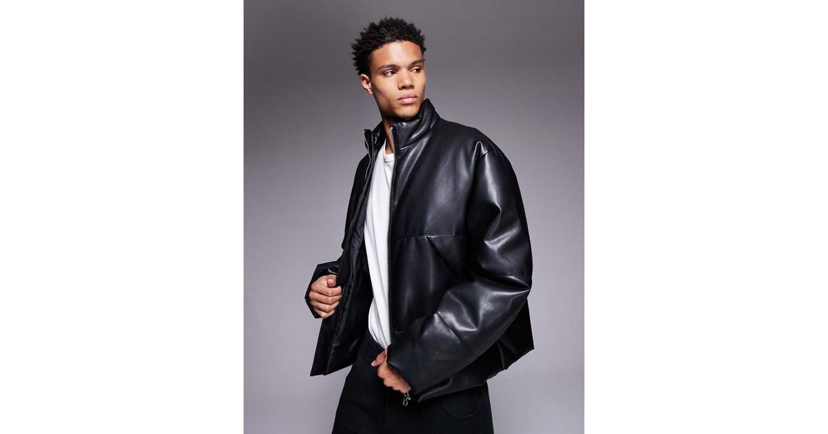 ASOS Puffer in Grey for Men | Lyst UK