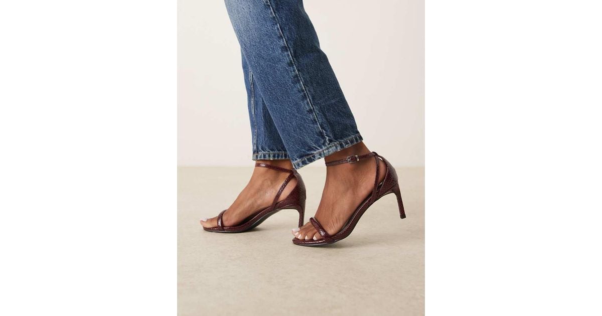 Glamorous Barely There Heeled Sandals in Blue | Lyst UK