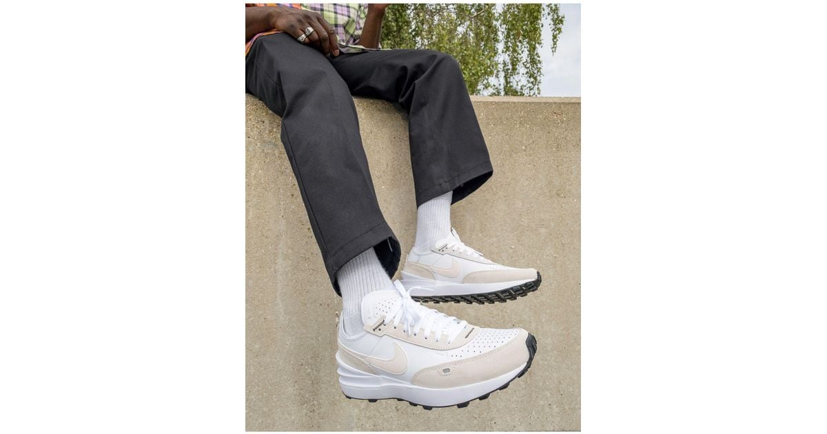 Nike Waffle One Leather Trainers in White for Men | Lyst UK