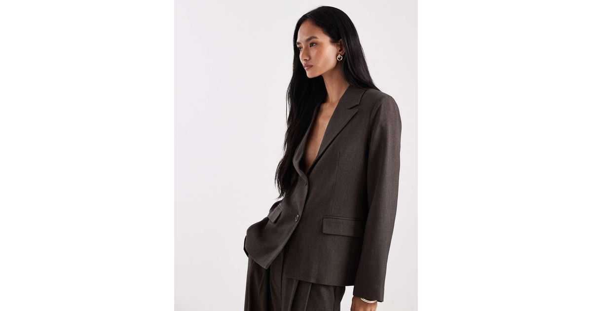 Object Oversized Tailored Blazer Co-ord in Black | Lyst UK