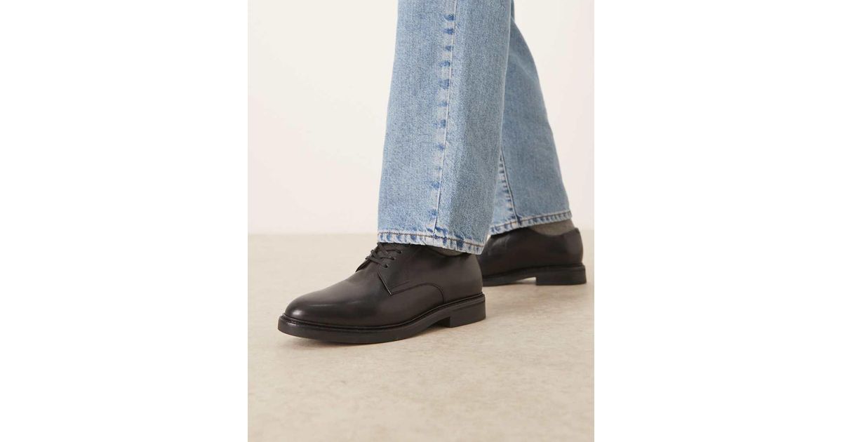 Polo Ralph Lauren Asher Leather Derby Dress Shoe in Blue for Men | Lyst UK