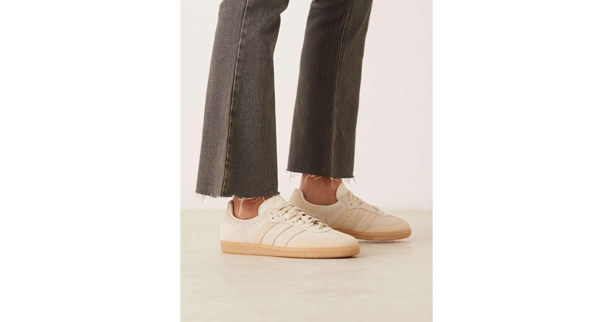 adidas Originals Samba Og Trainers in Natural | Lyst UK