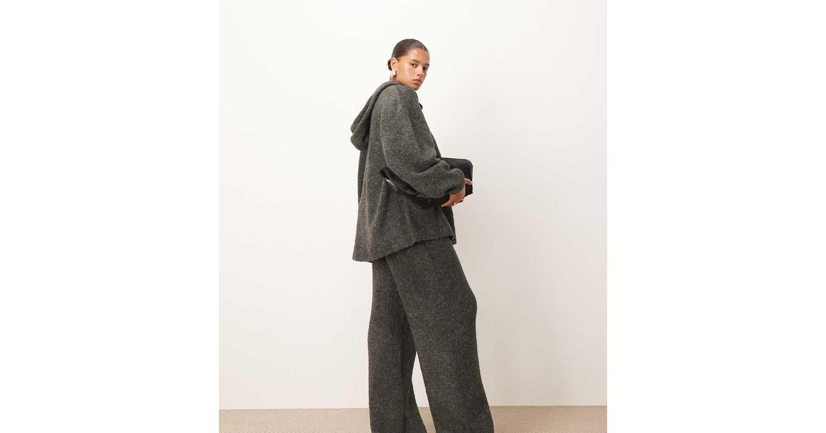 ARRANGE Curve Boucle Knit Straight Leg Trouser Co-ord | Lyst UK