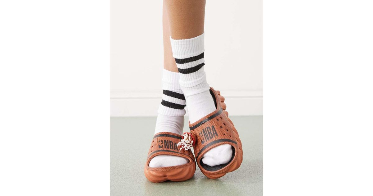 Crocs™ Nba Echo Slides in White for Men | Lyst UK