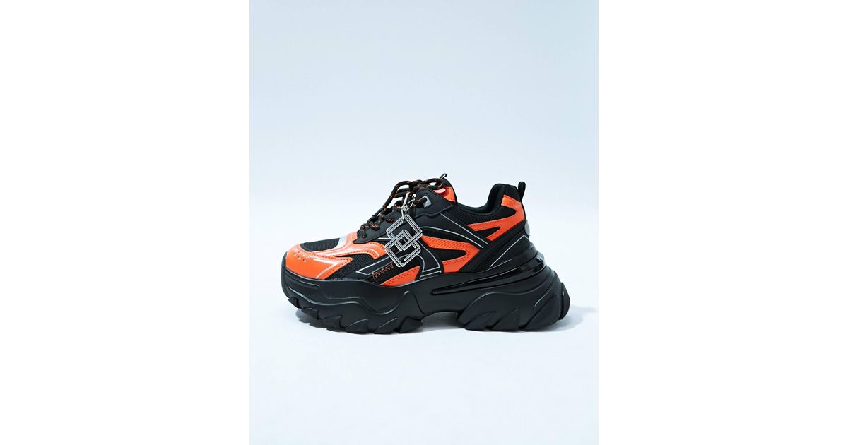 ASOS Chunky Trainers With Black And Panelling in Blue for Men | Lyst