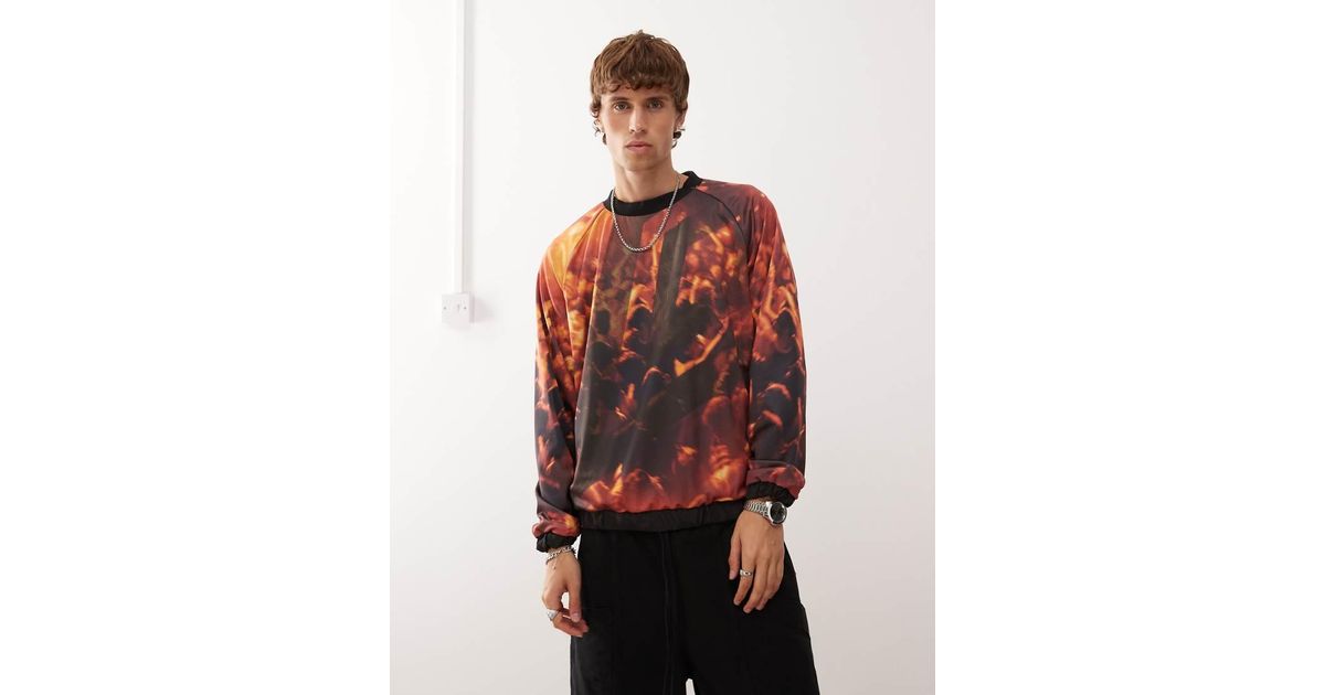 Umbro Reversible Crew Top in Red for Men | Lyst UK