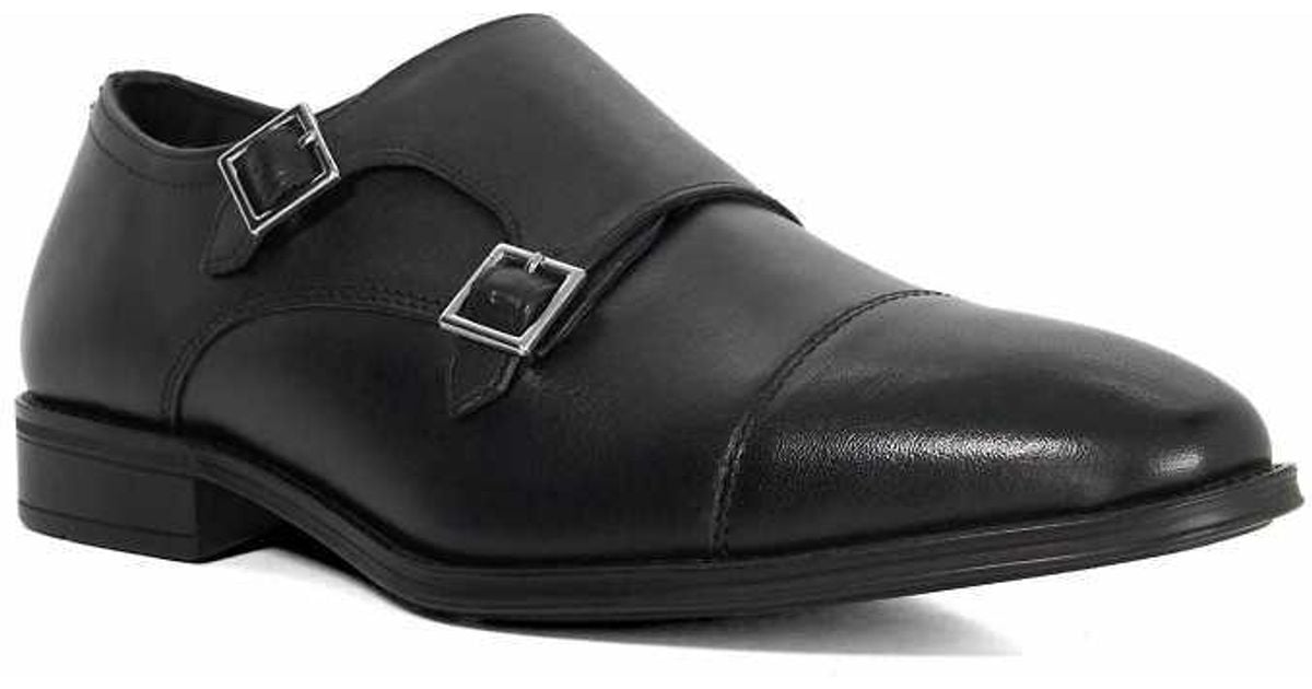 Dune Steff Monk Shoes in Black for Men | Lyst UK