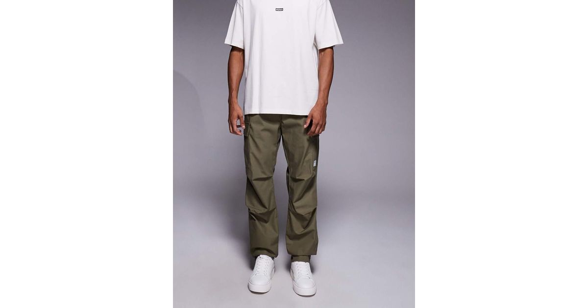 HUGO Gadic Cargo Trackies in Grey for Men | Lyst UK