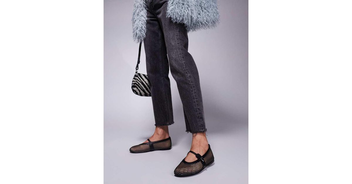 Steve Madden Rejoice-m Mesh Ballet Flats in Blue | Lyst UK