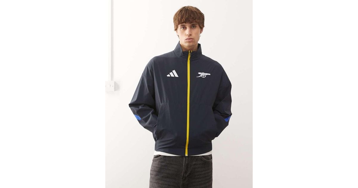 adidas Originals Adidas Football Arsenal 2026 Anthem Jacket in Blue for ...