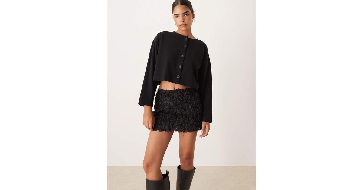 Collective The Label Mini Skirt in Black | Lyst UK