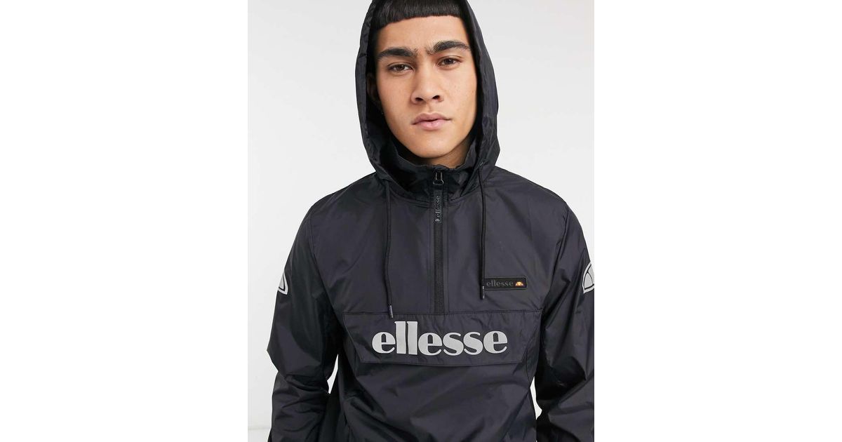 Ellesse Ion Overhead Jacket With Reflective Logo in Black for Men | Lyst UK