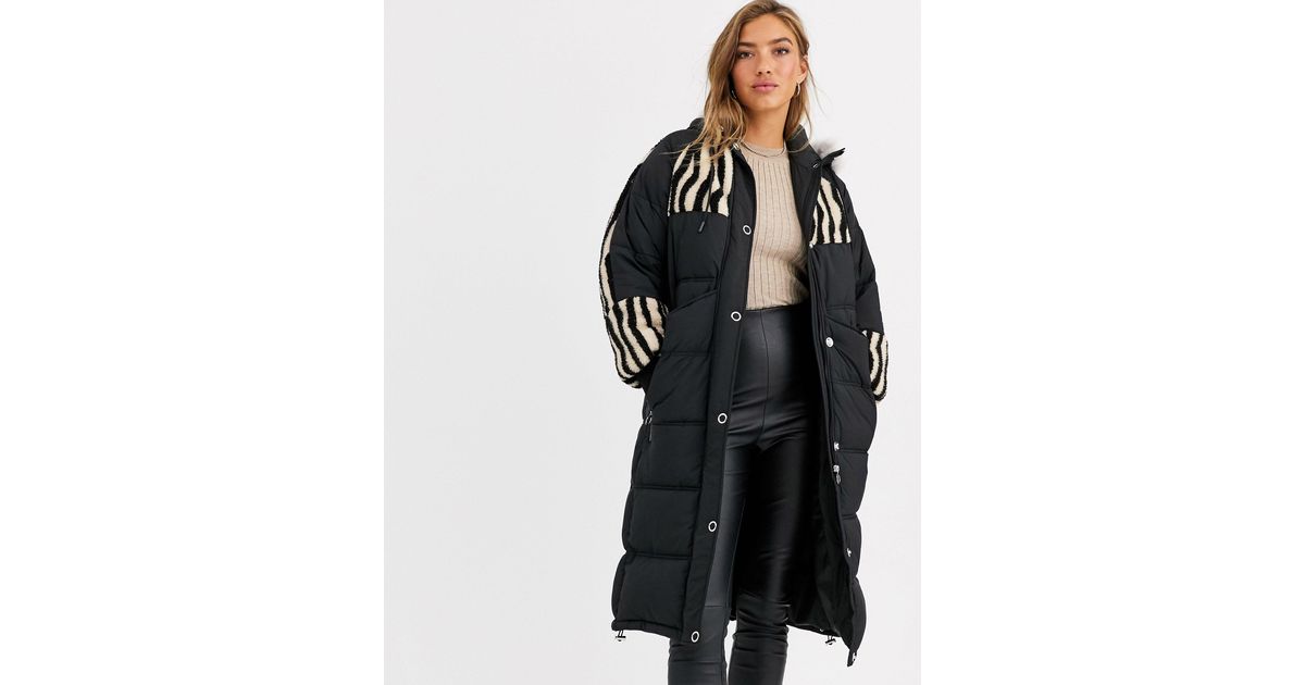 Urbancode Black Faux Fur Lined Trench Coat - Tradingbasis